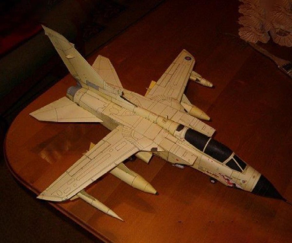 1/50 23CM Unassembled Panavia Halinski Tornado GR.1 Fighter DIY Paper ...