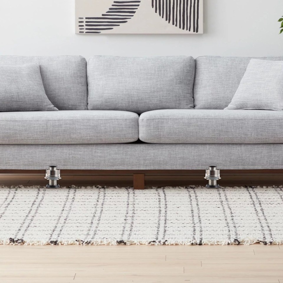 4pcs Furniture Leveler Adjustable Table Leg Heavy Duty Screw On Leveler ...