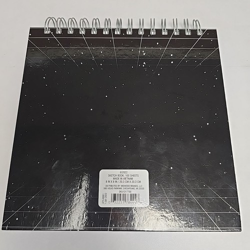 8x8 Sketch Book 100 Sheets Spiral Bound Paper for Drawing "Game Player ...
