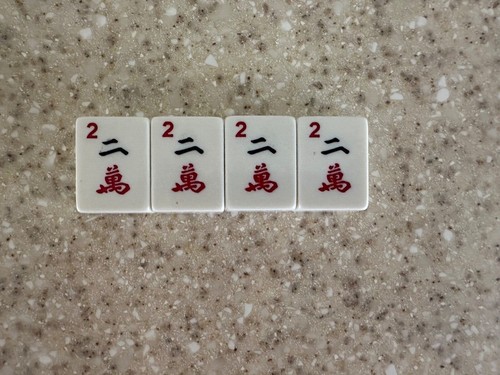 BRAND NEW White USA Mahjong Replacement Tiles Set of 4 Choice of Crack ...