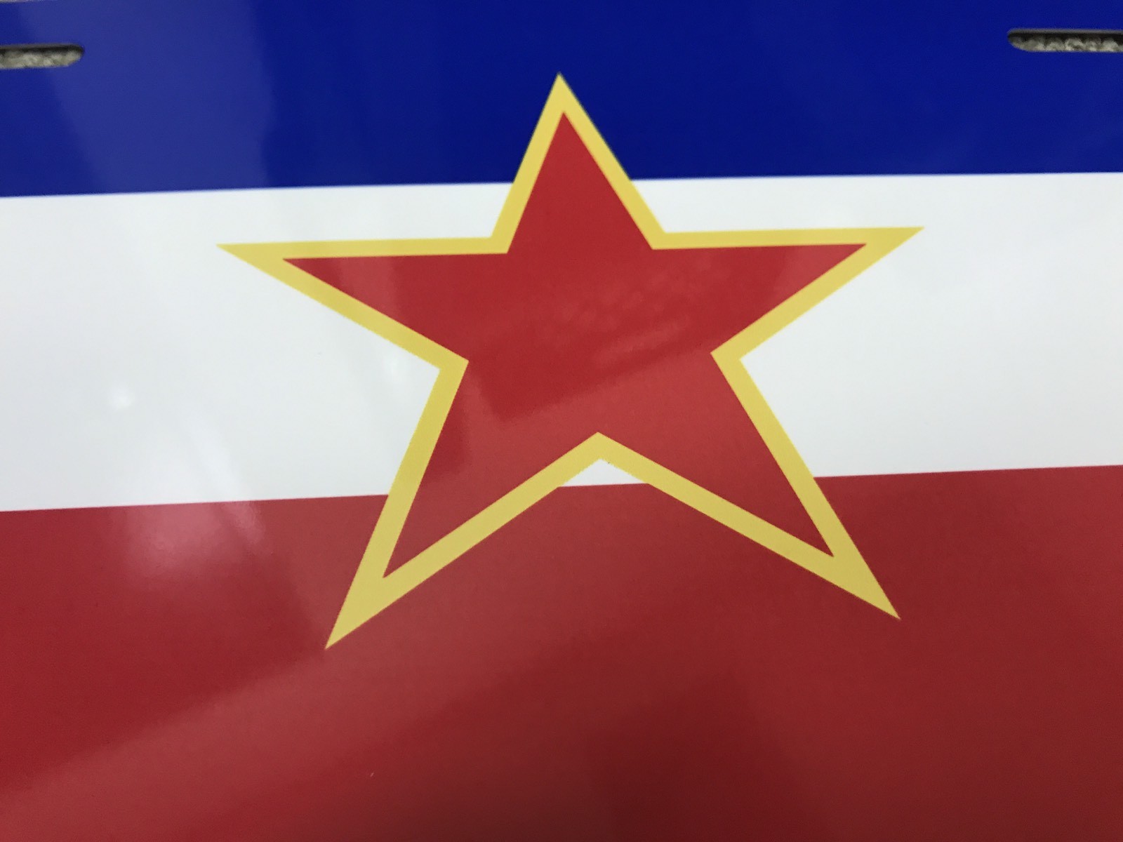 SFRJ YUGOSLAVIA JUGOSLAVIJA display Flag license plate tag retro | eBay