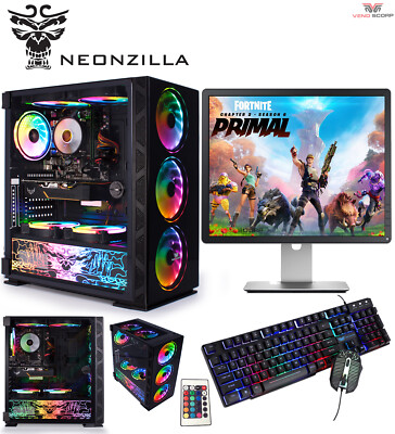 Gaming PC Bundle i5 Computer Desktop 8GB RAM 1TB HDD Windows 10 GT 710 ...