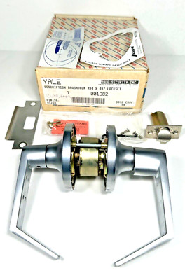 Yale BAU5408LN US26D Interchangeable Core Entry Classroom Lever Lockset ...