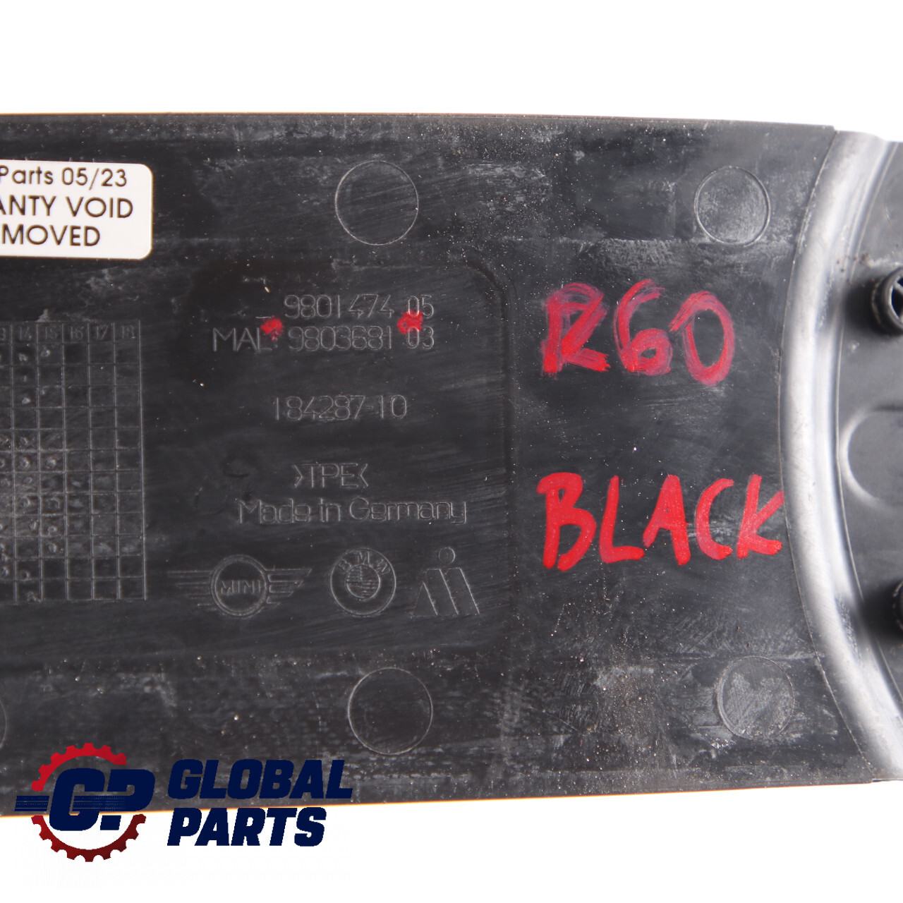 Mini Countryman R60 Mat Insert Rail Rubber Centre Console Storage Black ...