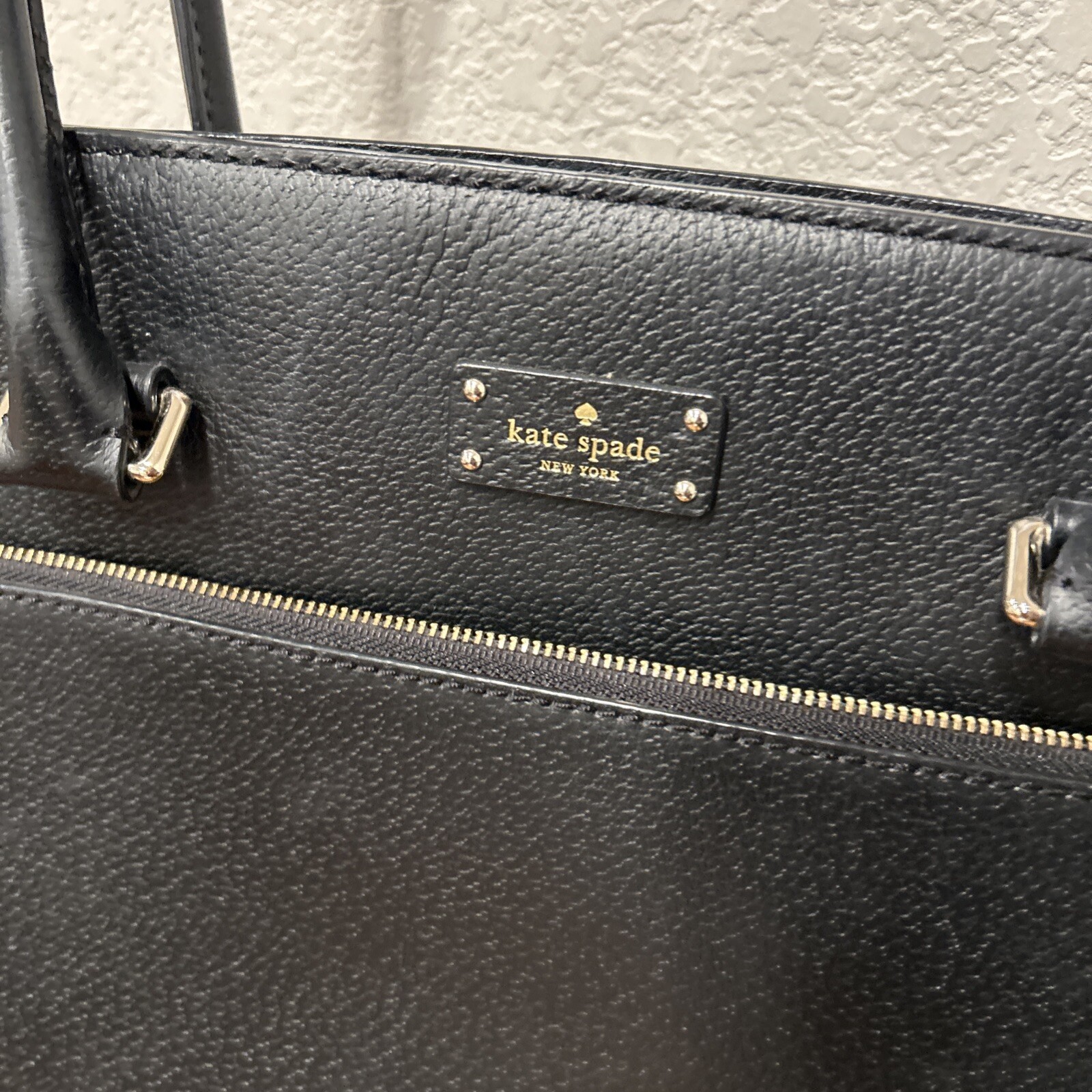 Kate Spade New York Grove Street Maeve Tote Shoulder Bag Black Leather ...