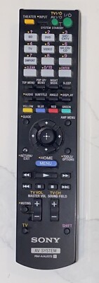 Sony RM-AAU072 AV Remote Control for HT-SS370 HT-SF470 STR-KS370 - OEM ...