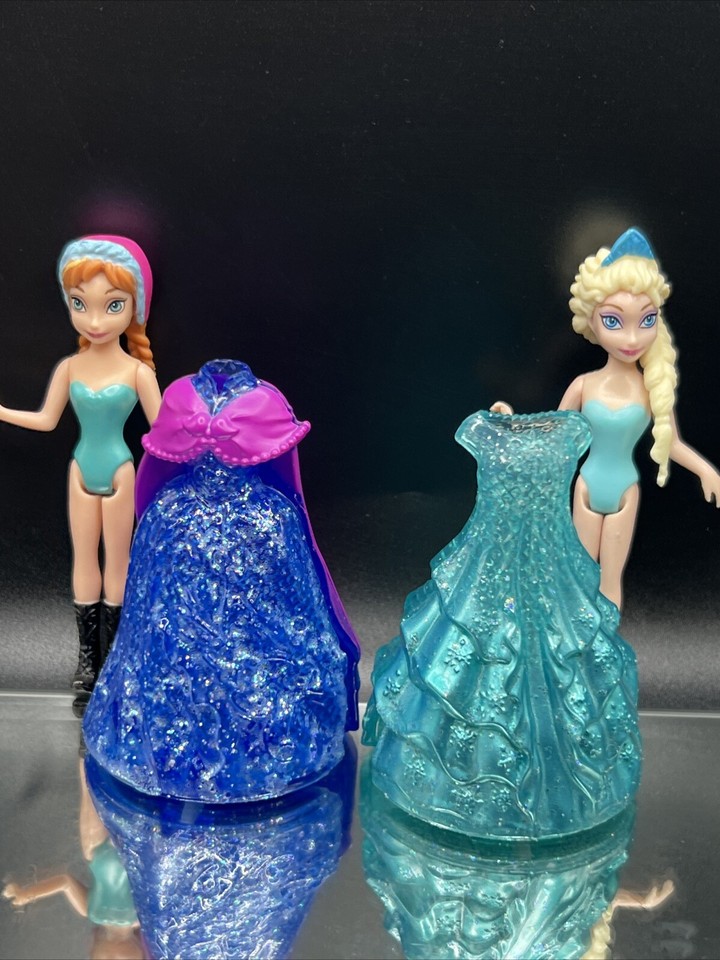 Polly Pocket Disney Princess Elsa & Anna Magic Clip Glider Polly Pocket ...