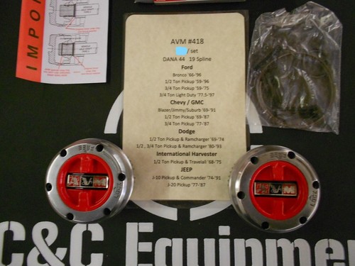 AVM 418 LOCKING HUBS FORD K10 CHEVY DODGE DANA 44 K5 BLAZER BRONCO Lock ...