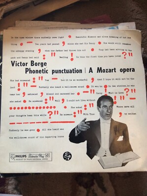 Victor Borge - Phonetic Punctuation/A Mozart Opera (7" EP) p/sleeve BBE ...