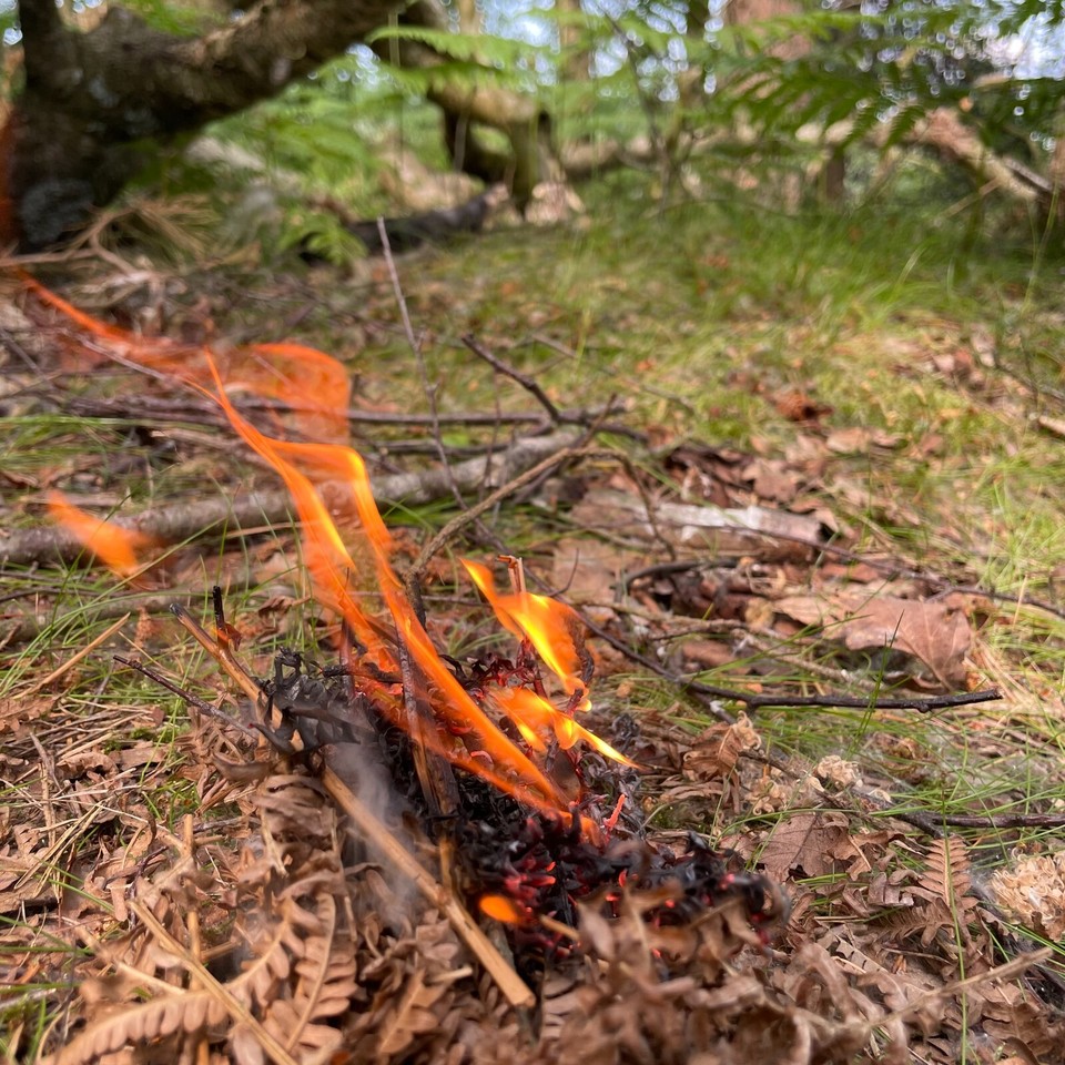 12x Glass Magnifying Lens Traditional Bushcraft Solar Fire Lighting ...