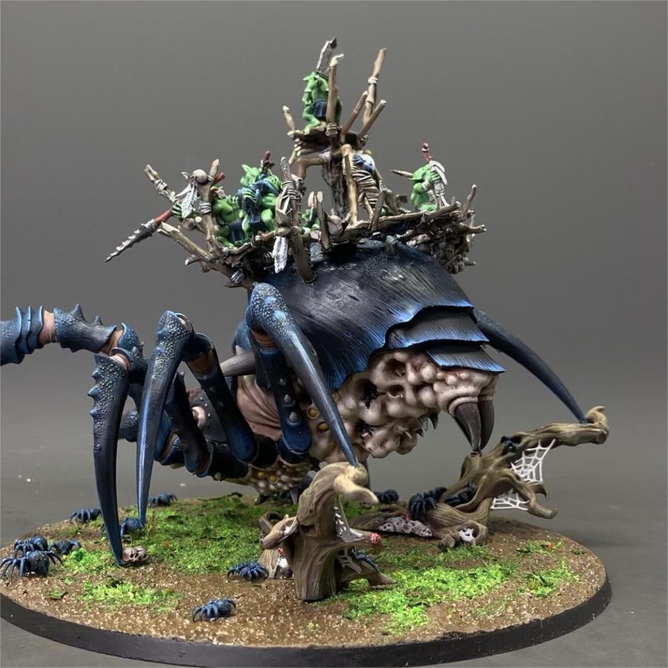 Warhammer AOS pro Painted Arachnarok Spider Gloomspite Gitz Presale | eBay