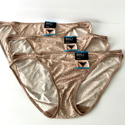 NEW Bali 3 Pair Passion For Comfort String Bikini Panties 2XL/9 Multi ...