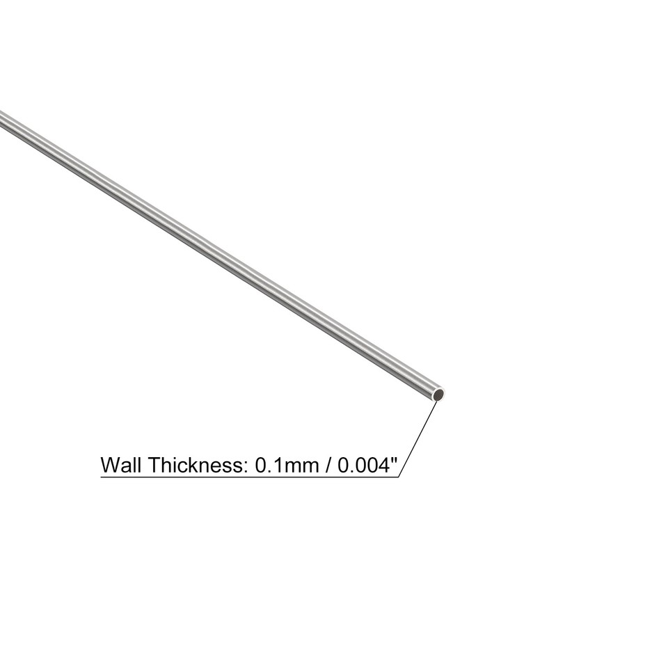 0.8mm x 0.1mm x 250mm 304 Stainless Steel Capillary Tube for Industry ...