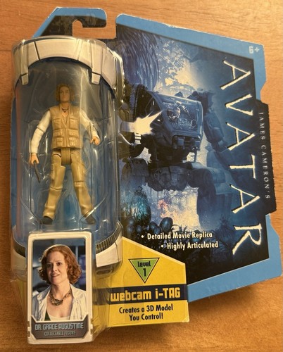 NEW Avatar Dr. Grace Augustine Action Figure 2009 Mattel Webcam I-Tag ...