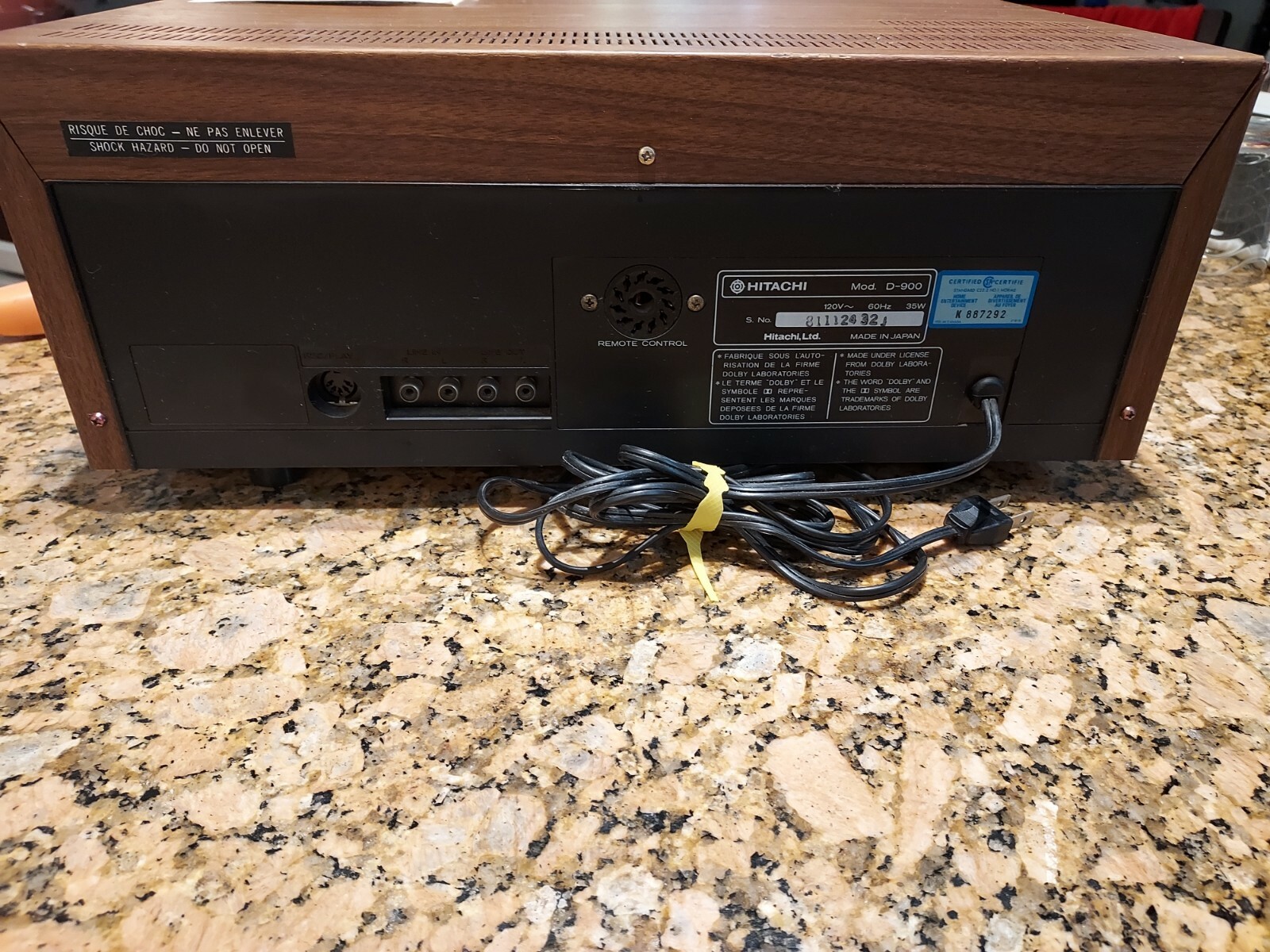 for Parts or Repair -CLEAN Vintage Hitachi D-900 Cassette Deck 3 Head ...