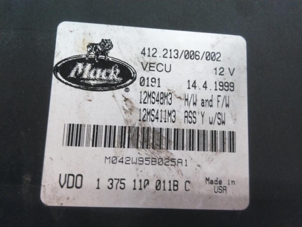 Mack VECU 412.213/006/002 M0450910025A1 VDO 1 375 110 011B C ECM / ECU ...