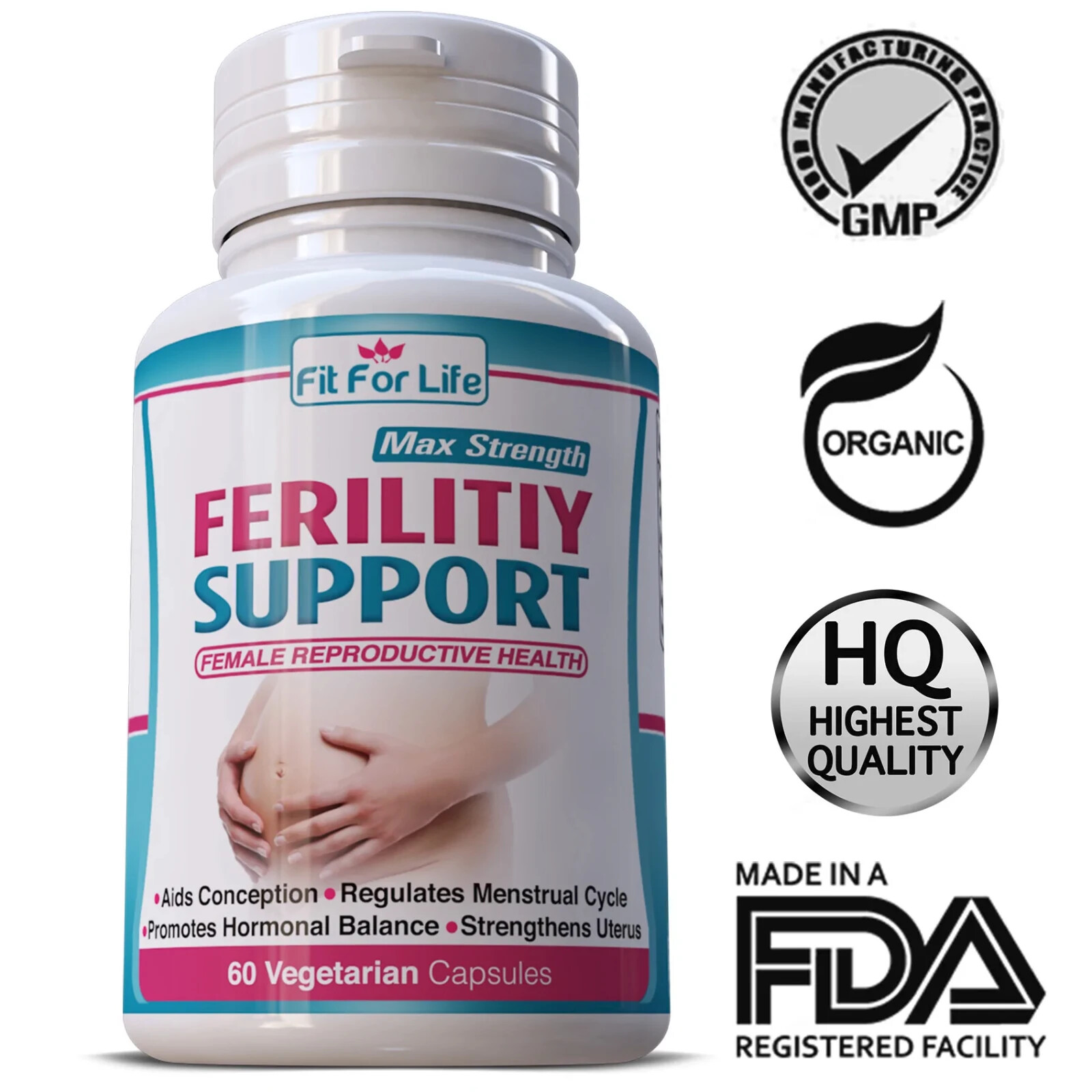 CONCEPTION AID INCREASE FEMALE FERTILITY SUPPORT OVULATION HERBS PILLS ...