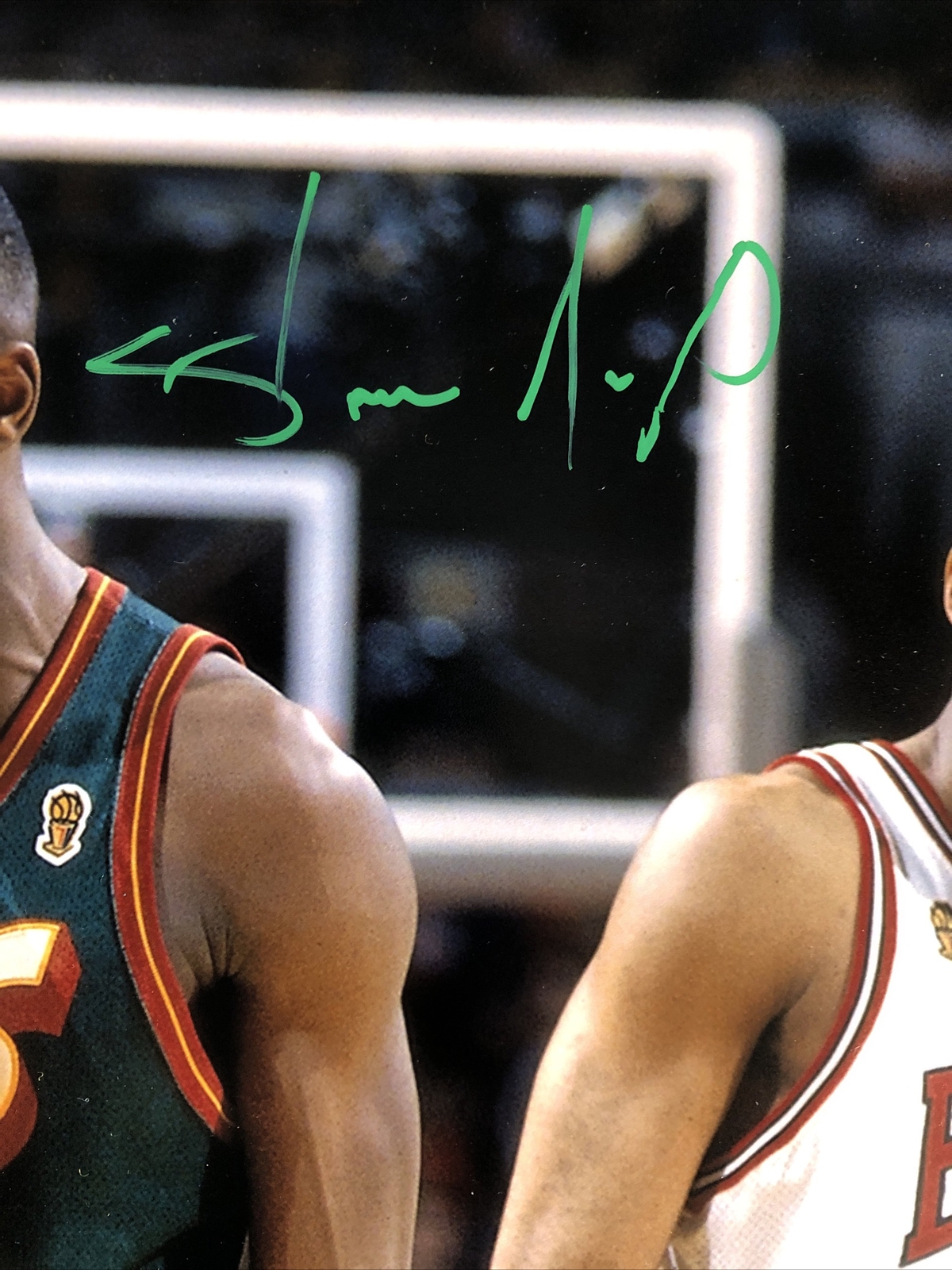 Shawn Kemp Autographed Signed Seattle Sonics 16x20 LICENSE photo PSA ...