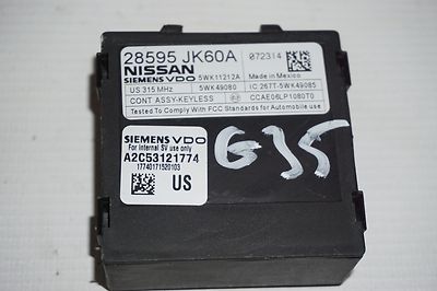 07-09 INFINITI G35X ANTI THEFT LOCKING CONTROL MODULE COMPUTER P ...