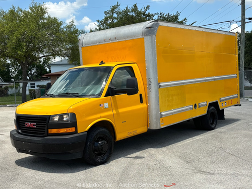 2018 GMC Savana 3500 17' Box Truck Cargo Van Dually A/C A/T 6.0L V8 ...