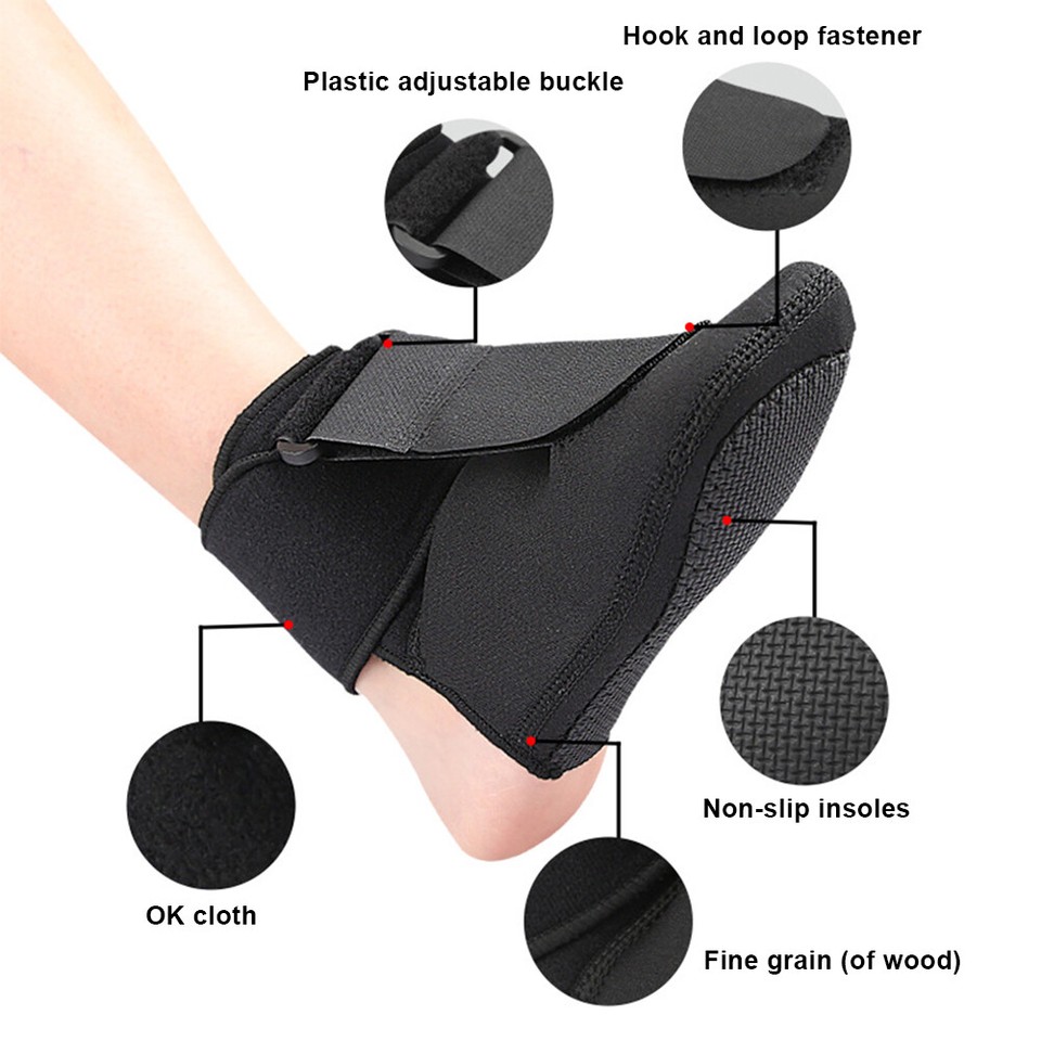 Plantar Fasciitis Night Splint Sock Soft Foot Drop Orthotic Brace for ...
