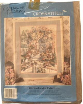 Candamar Designs #50715 Kitchen Garden Picture Counted Cross Stitch Kit ...