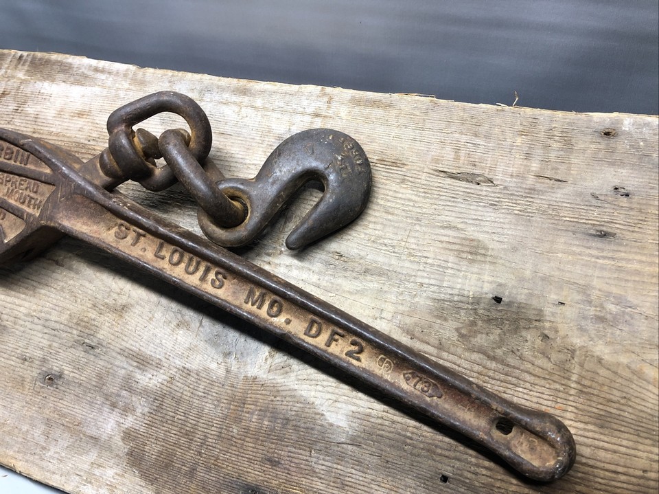 Vintage Durbin Durco 20000 lb Lever Chain Load Binder Tow Truck Logging ...