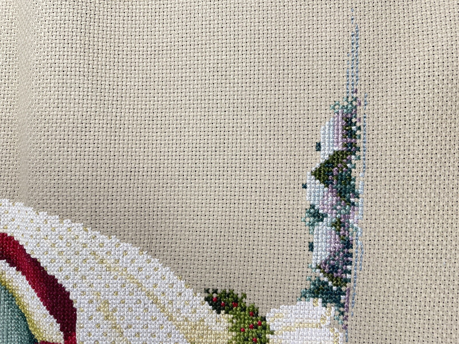 Completed Cross Stitch Angel of Light Lavender & Lace FINISHED ...