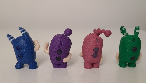 Oddbods Cartoon Game Doll Action Figure Set Of 4 | eBay