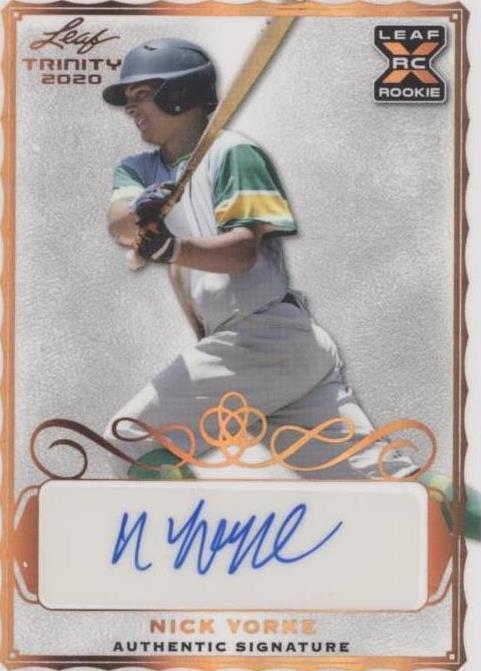 2020 Leaf Trinity - Autograph Nick Yorke #A-NY1 (AU, RC) for sale ...