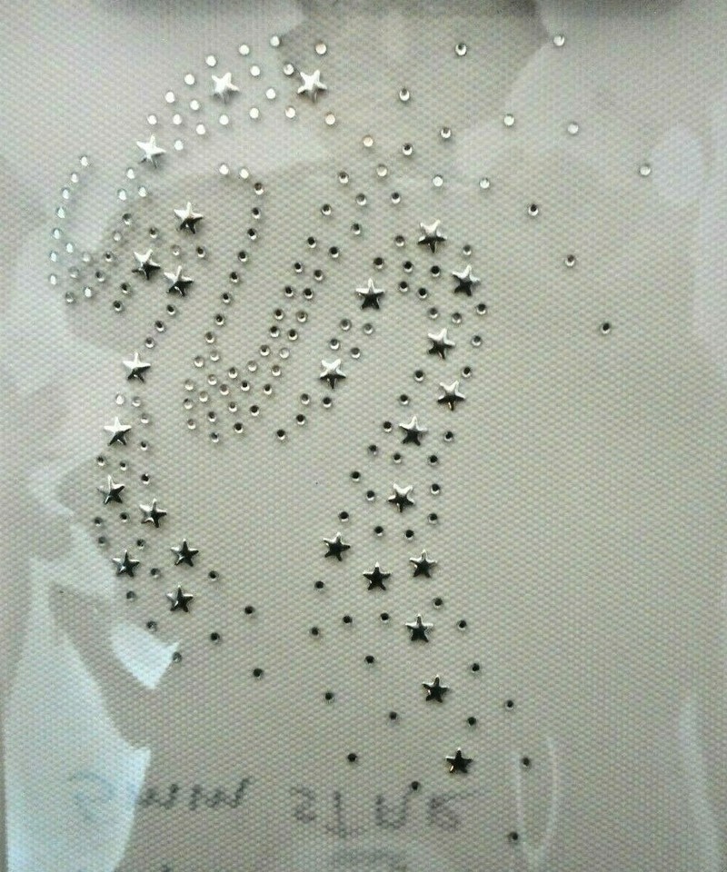 Lot of 3 Silver & Clear Star Scenes Rhinestone Stud Iron-On Hot-Fix ...
