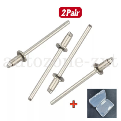 4x Nos Dash Rivets Stainless Steel for GM Ford Chrysler AMC VIN Door ...