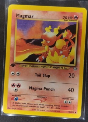 Pokémon TCG Magmar Neo Genesis 40 Regular 1st Edition Uncommon | eBay