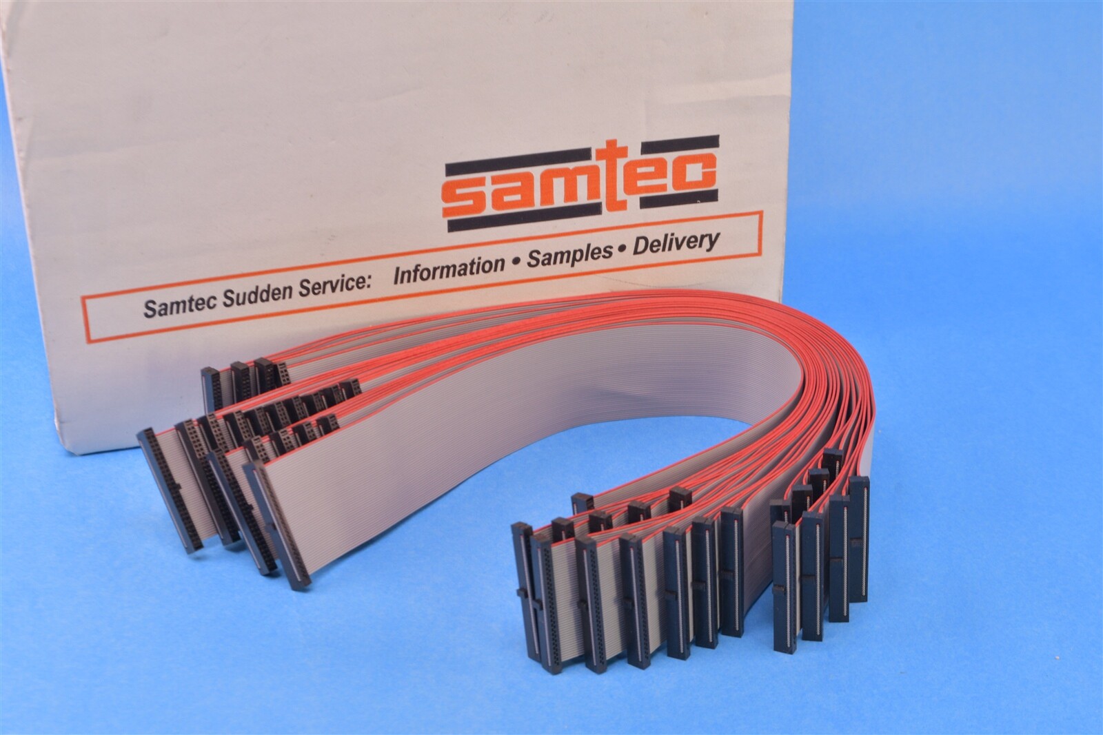 20 Samtec 50 Position Cable Assembly Rectangular Socket-Socket 1.00' 10 ...