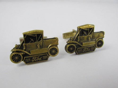 Vintage Antique Car Cuff Links Ford Commemorative Model T 1914-1964 ...