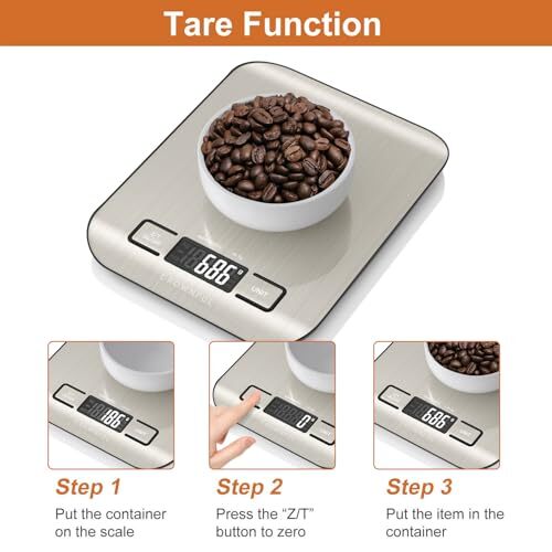 Food Scale 11 Lb Digital Kitchen Scales With Builtin Coin Battery ...