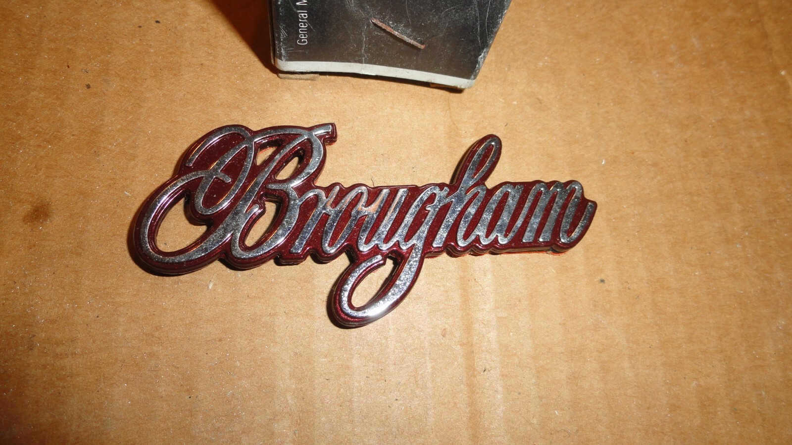 NOS 1991-92 CADILLAC BROUGHAM REAR QUARTER PANEL NAMEPLATE BADGE EMBLEM ...