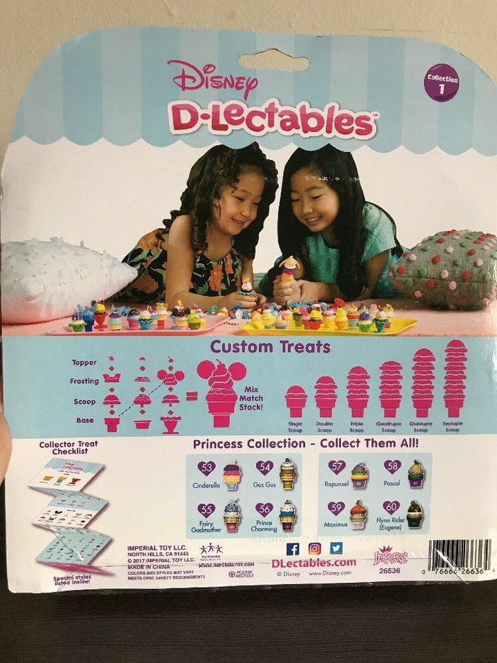 2 Disney D-Lectables: Cinderella And Rapunzel collection #1 And Cupcake ...