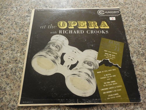 At The Opera with Richard Crooks, Camden CA1-148 Mono NM Vintl ID:27834 ...