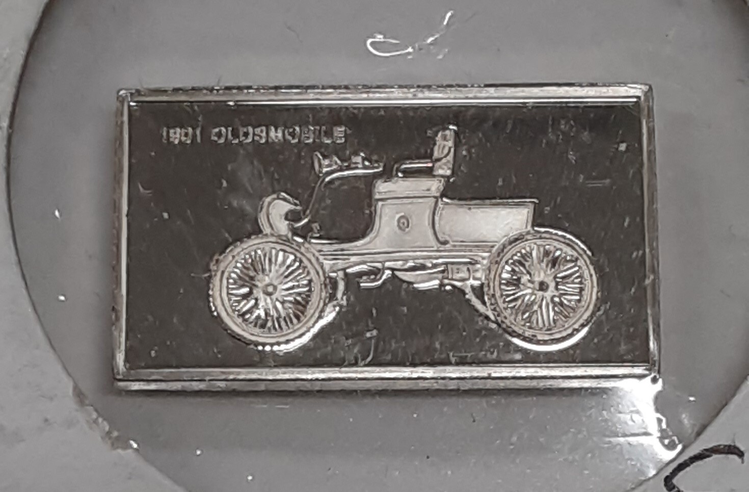 Franklin Mint Centennial Cars .925 Silver Mini Ingot-1901 Oldsmobile ...