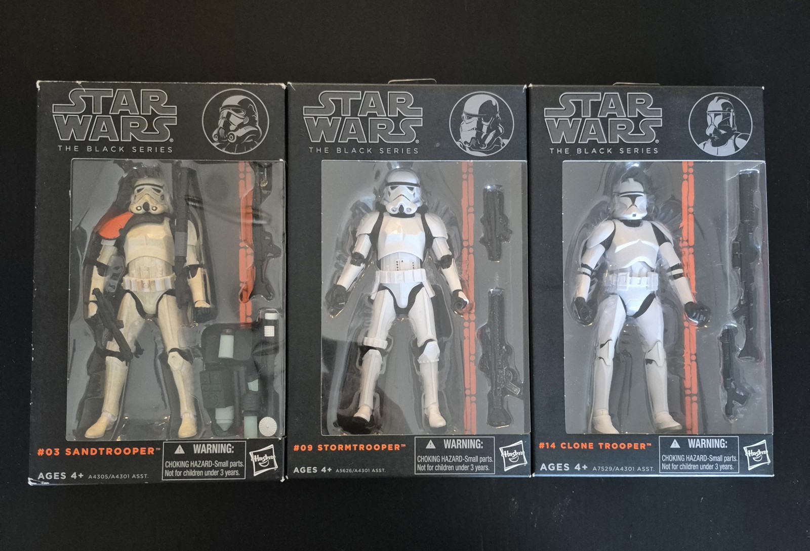 Star Wars Black Series 6” Sandtrooper/ Stormtrooper/Clonetrooper LOT OF ...