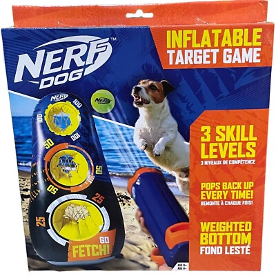 Nerf Dog Inflatable Target Fetch Ball Game Skill Levels Pops Up ...