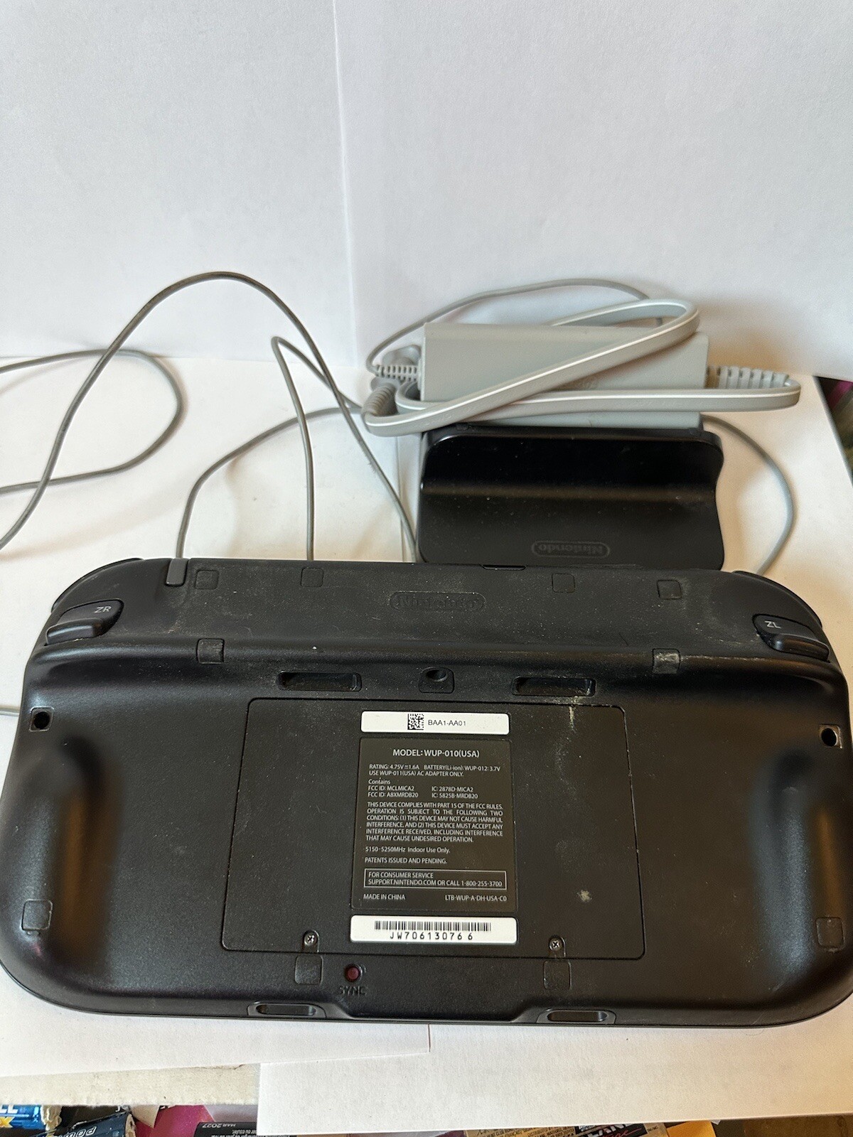 Nintendo Wii U Gamepad Black Controller WUP-010 (USA) | eBay