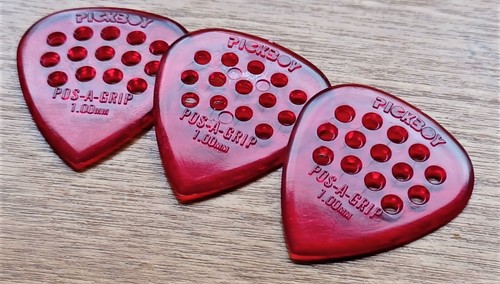 Pickboy Guitar Picks Pos-a-grip 1.0mm 3Pk Polycarbonate | eBay
