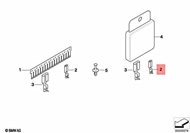 Genuine BMW MINI BMW I ROLLS-ROYCE Flat Contact Fan Connector ...