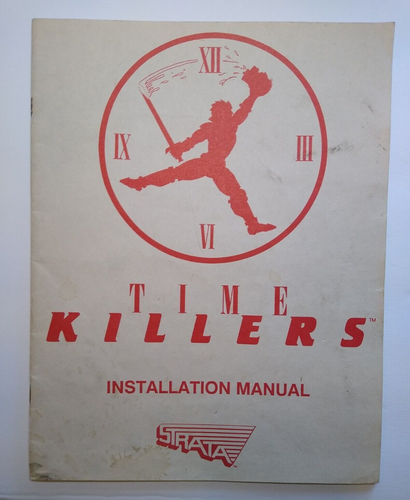 Time Killers Arcade Game Manual Strata Original 1992 Installation Service Book | eBay