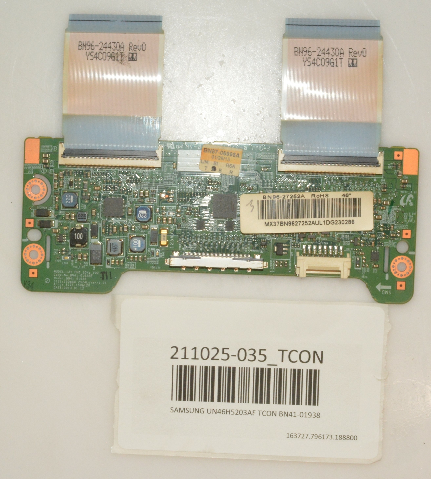 SAMSUNG UN46H5203AF TCON BN41-01938 | eBay
