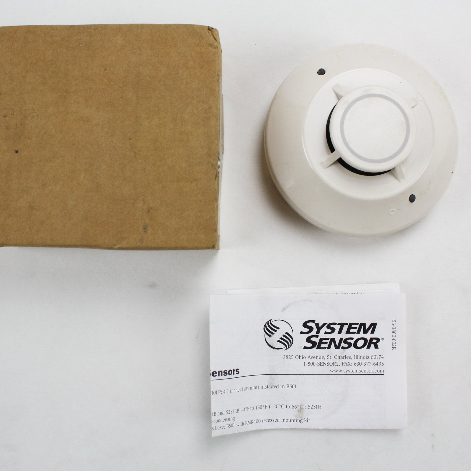 System Sensor 5251RB Rate-Of-Rise Thermal Heat Detector Sensor ...