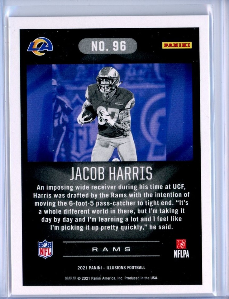 2021 Panini Illusions #96 Jacob Harris RC Rookie Card | eBay