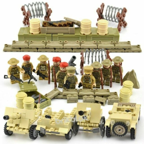 Ww2 Soldiers Military Army Sets Figures Building Blocks Toys Afrikakorp ...